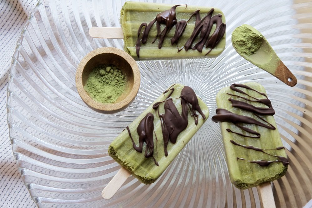 Matcha Latte Popsicles | Eis mit Mehrwert › die kleine Botin